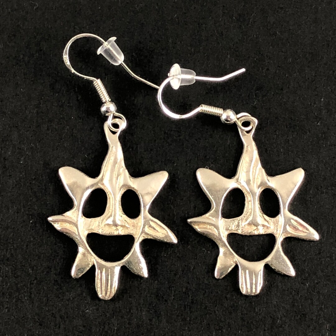 VILO Mexico Sterling Silver Jester Dangle Earrings: Modernist Abstract ...