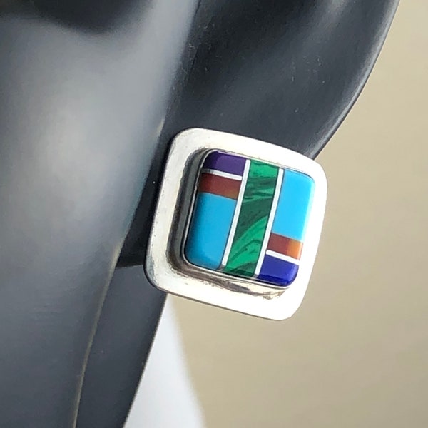 Native Inlay Earring - Etsy
