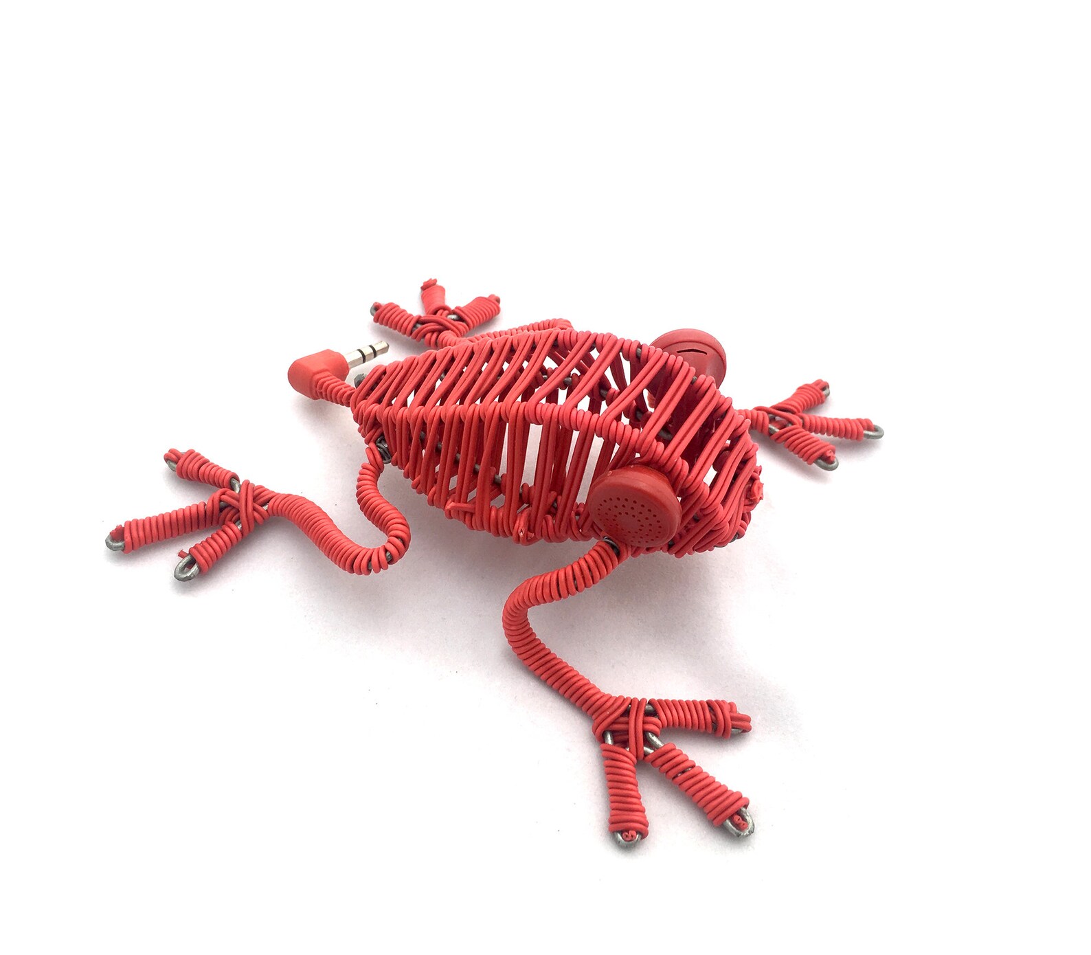 Headphone Frog, Unique Art, Ornament, Modern African Sculpture, Made ...