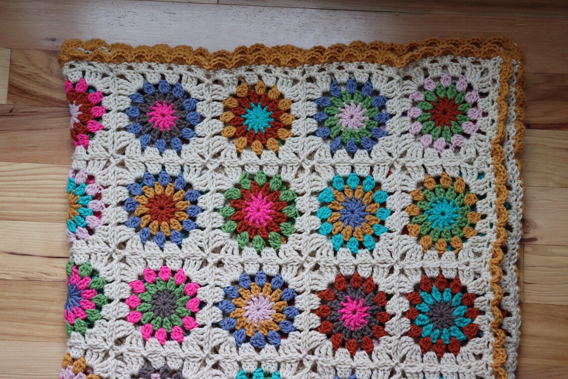 Rainbow Granny Square Pattern PDF - Etsy