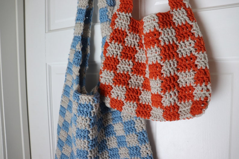 Pattern Crochet Checkered Bag PDF Pattern - Etsy