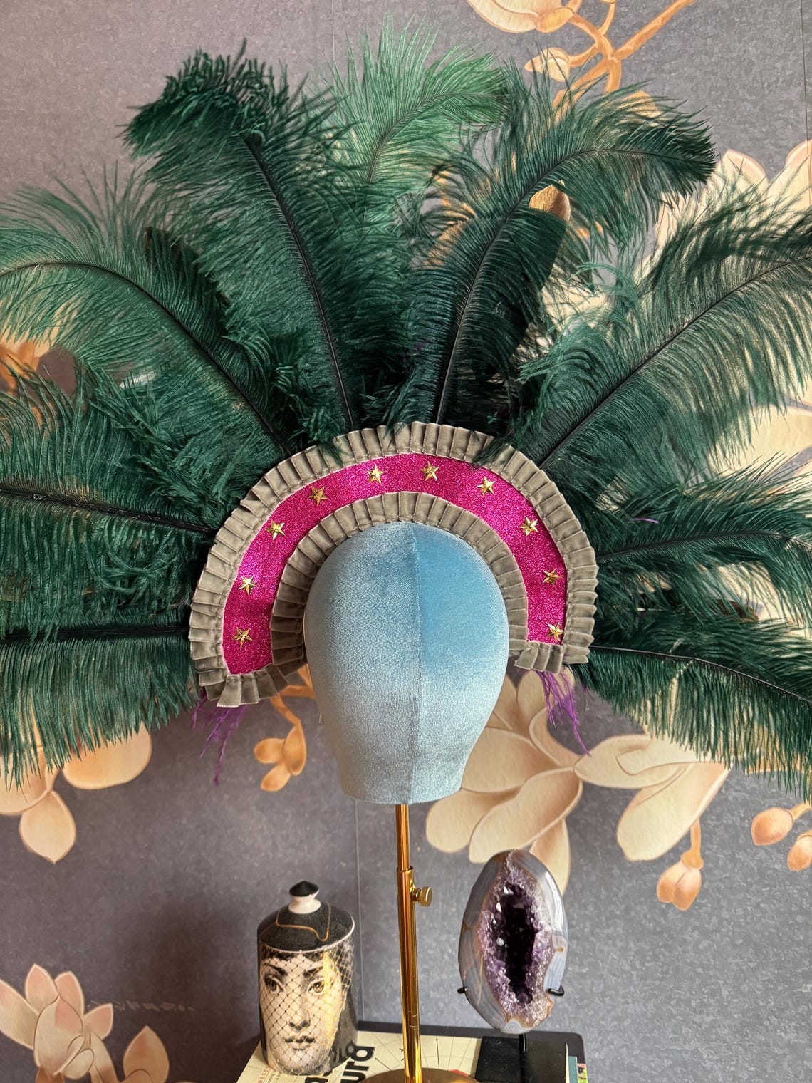 Tarot Headdress, Mardi Gras Headdress, Mardi Gras Headpiece, Tarot Card ...