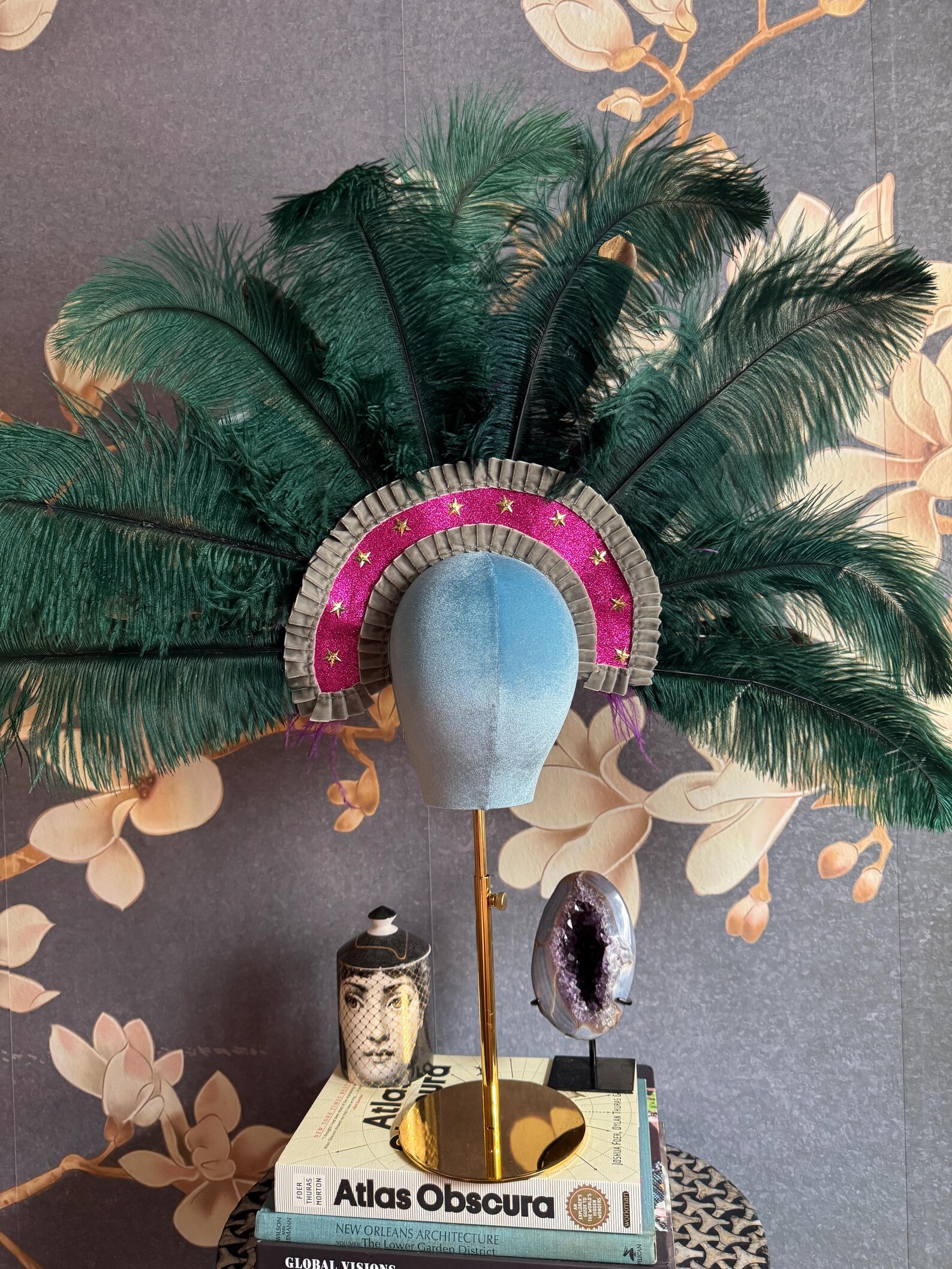 Tarot Headdress, Mardi Gras Headdress, Mardi Gras Headpiece, Tarot Card ...