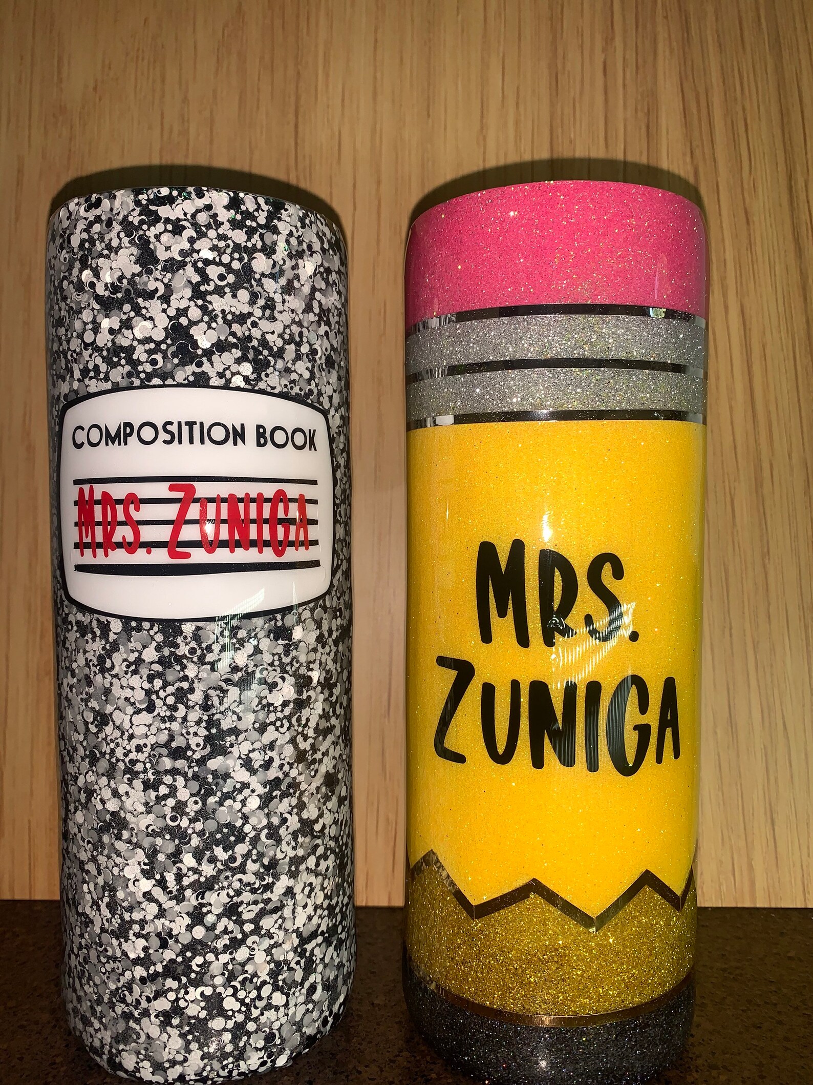 2 Tumblers, Pencil Tumbler, Composition Tumbler, Teacher Tumbler, Gift ...