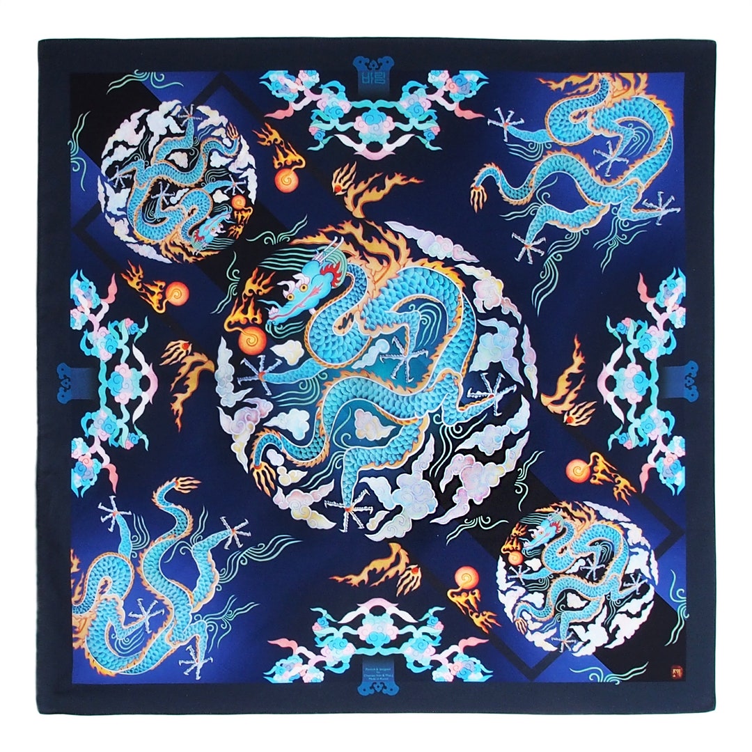 Luxury Durag King's Dragon Biker Tattoo Bandana KPOP Hanbok Headwrap ...