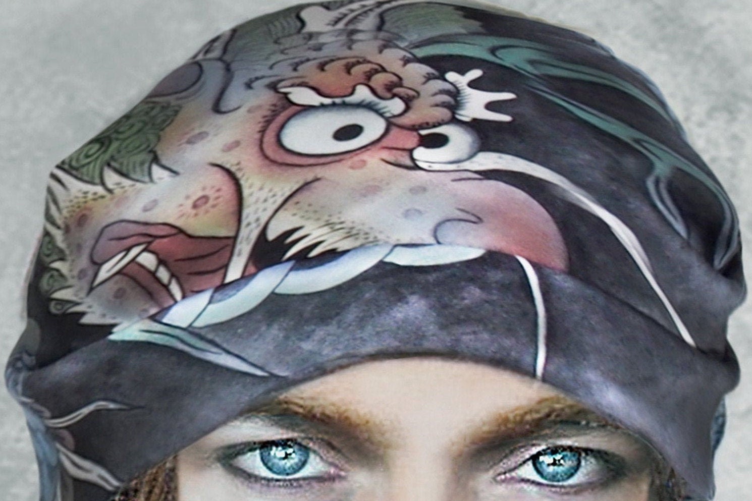 Blue Dragon Luxury Bandana Biker Durag Tattoo Headwrap KPOP - Etsy