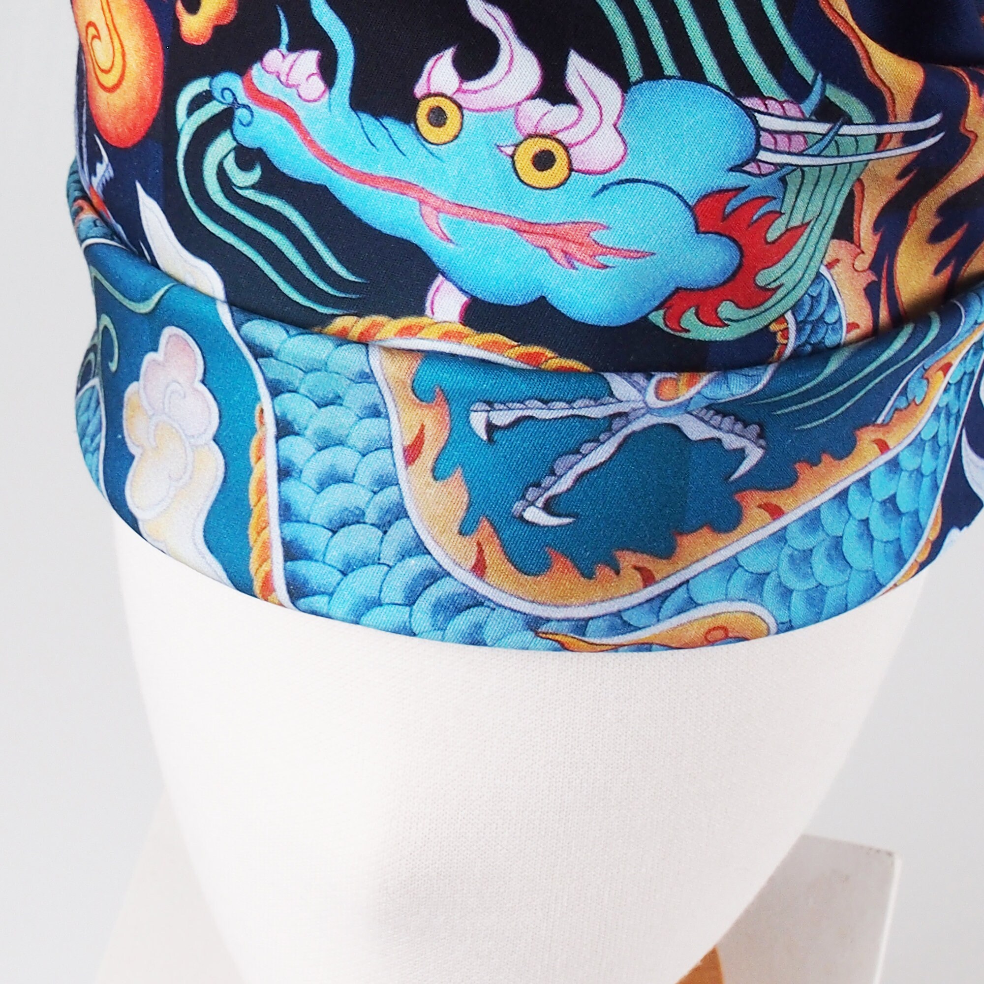 Luxury Durag King's Dragon Biker Tattoo Bandana KPOP Hanbok Headwrap ...