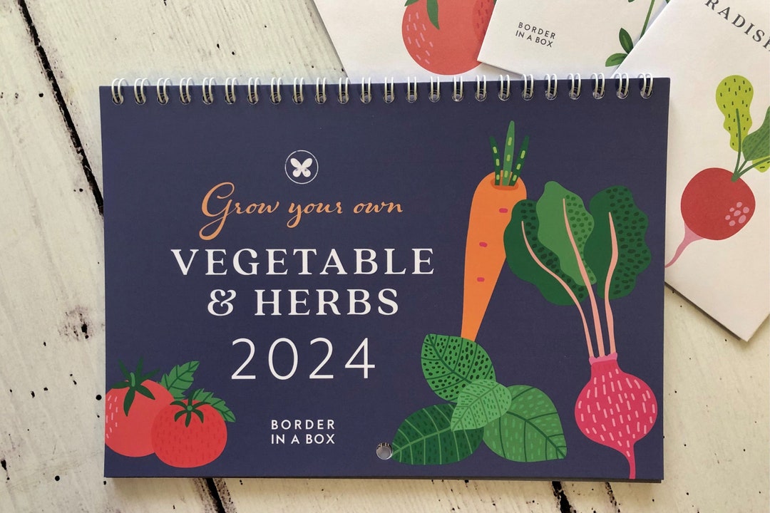 2024 Veg Seed Calendar Grow Your Own Vegetables, Herbs & Salad ...