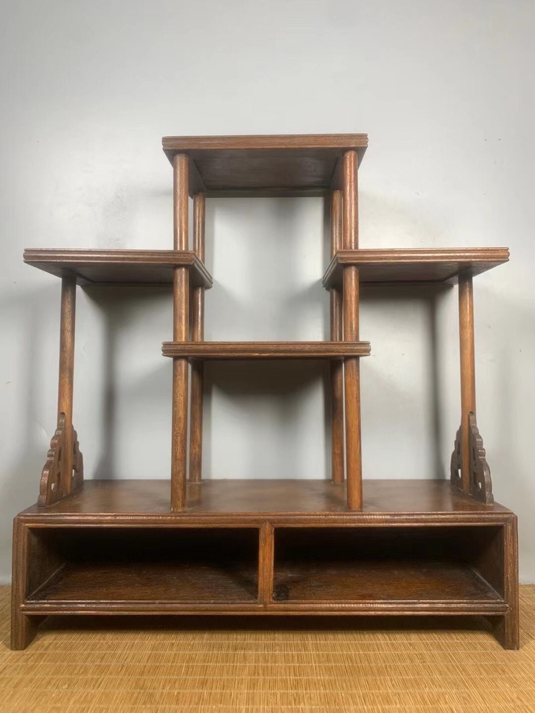 Chinese Antique Pure Hand-carved Rosewood Bogu Stand is Worth ...