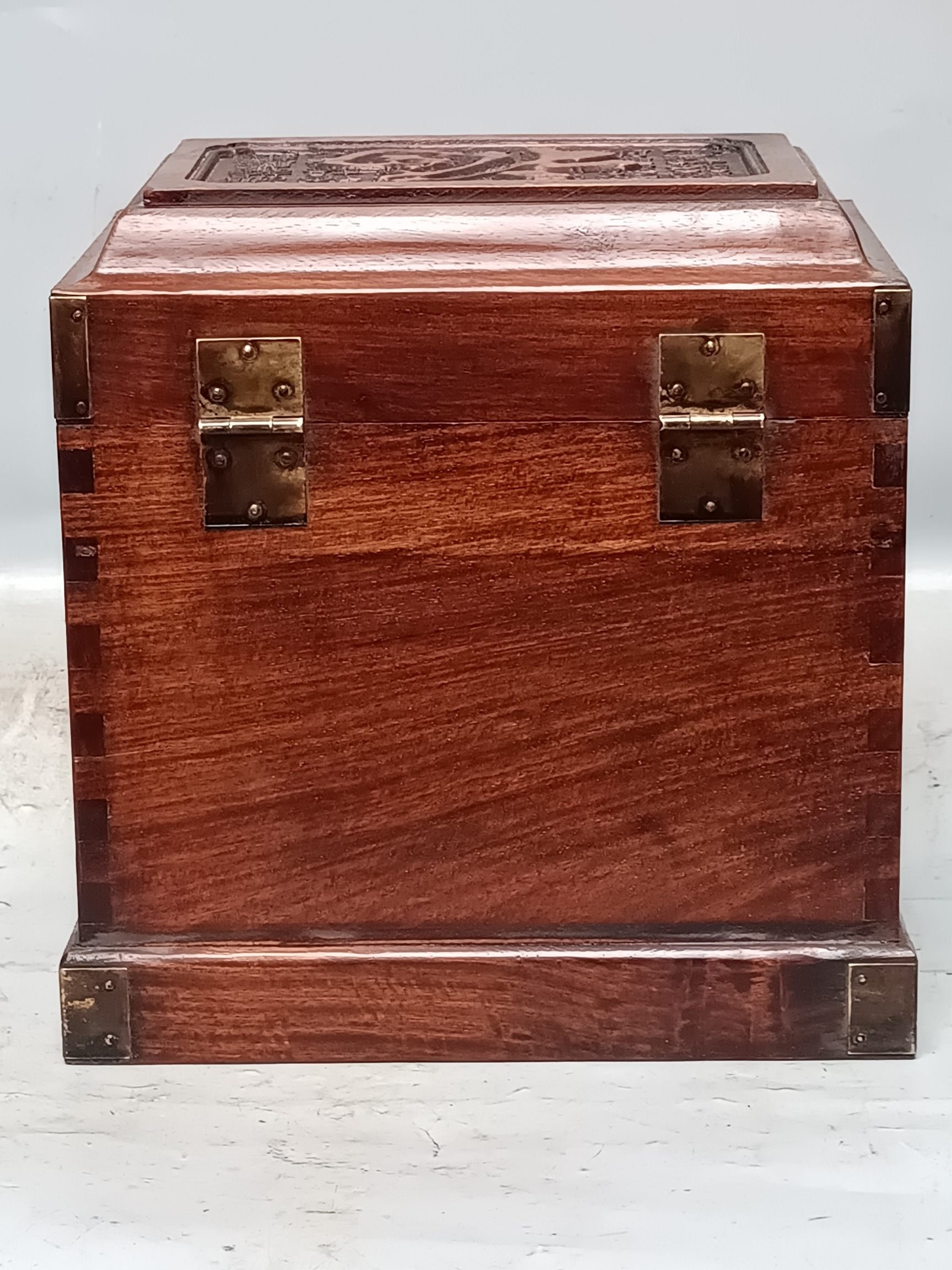 Ancient natural rosewood box the ancients pure hand carved | Etsy