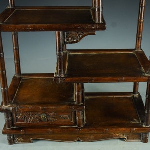 Ancient Chinese Natural Rosewood Shelf, Hand-carved, Exquisite and ...