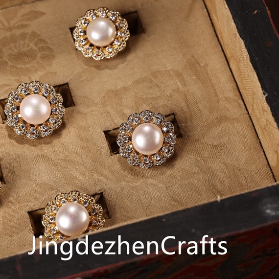 Chinese antique handcrafted filigree craft inlaid nat… - Gem