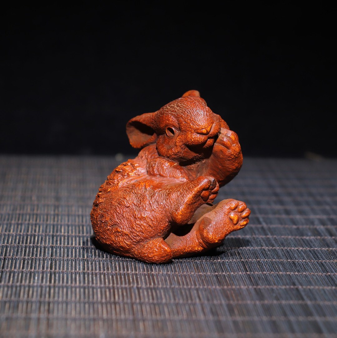 Chinese Antique Natural Boxwood Ornaments Are Hand Carved With ...
