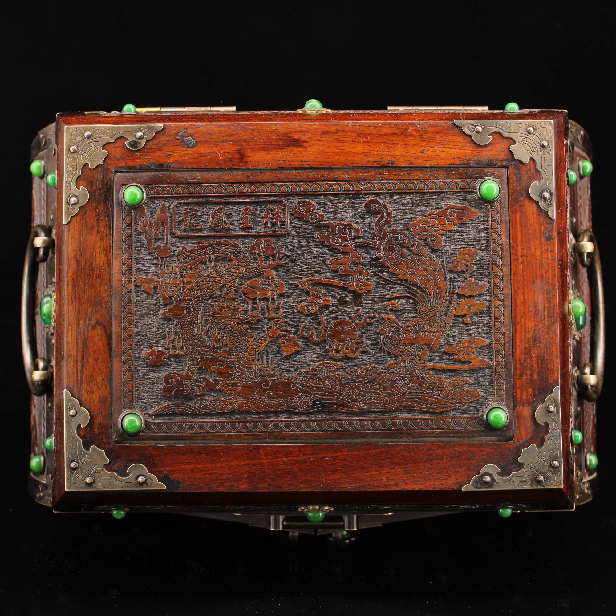 Chinese Antique Box Collection Handmade Wood Inlaid Gem Box | Etsy