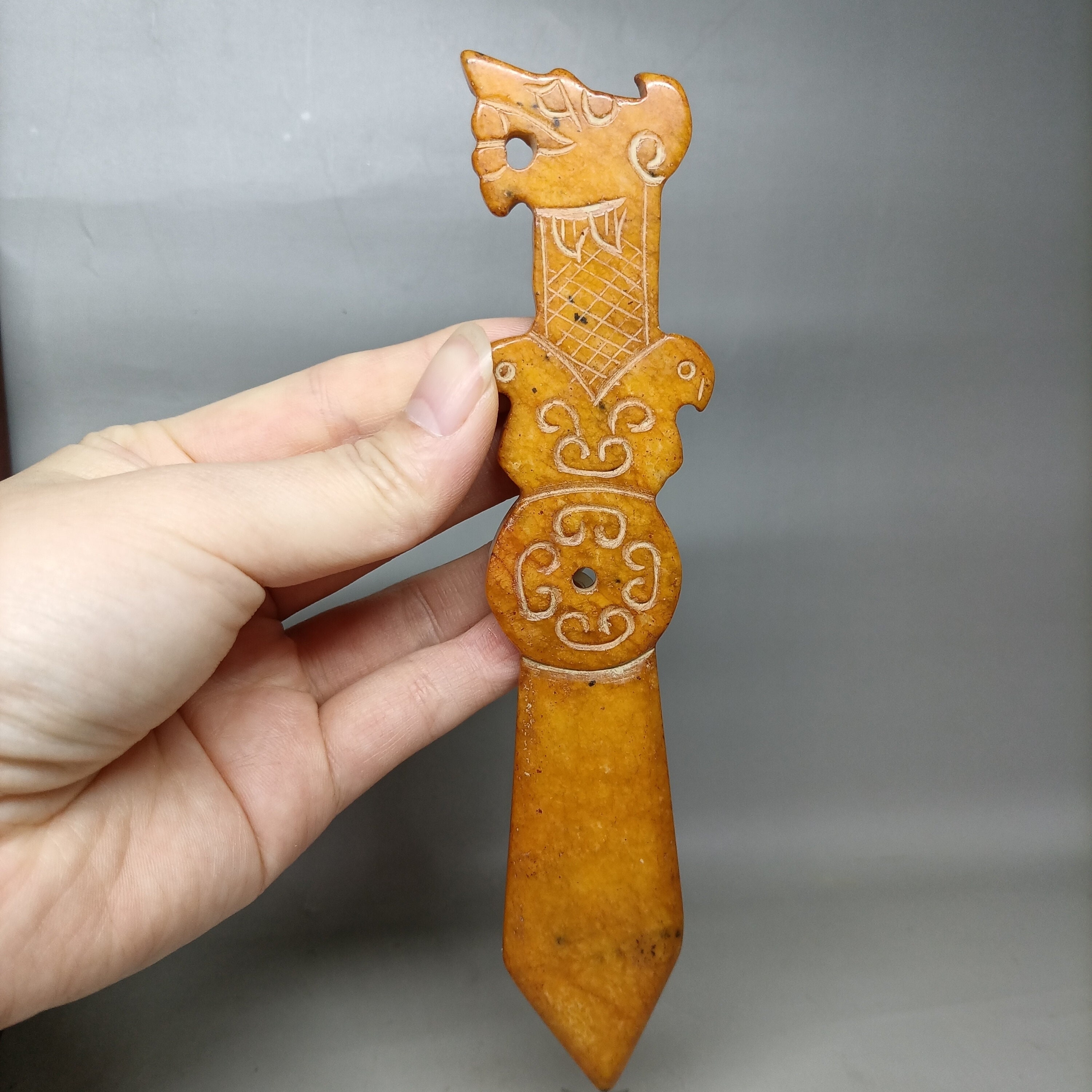 Chinese Antique Qing Dynasty Jade Rare Weapon Sword Statue - Etsy