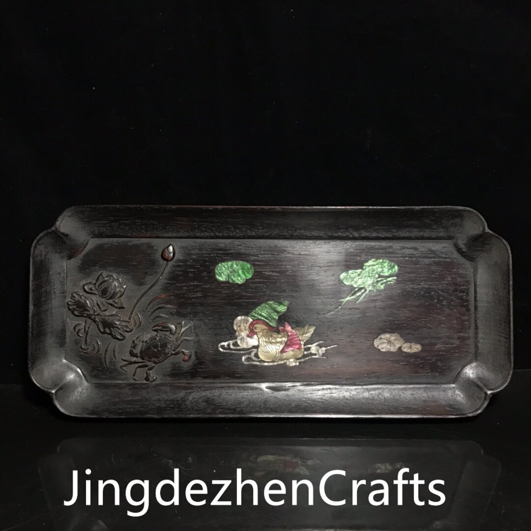 Ancient Chinese Handmade Sandalwood Inlaid Shells Mandarin - Etsy