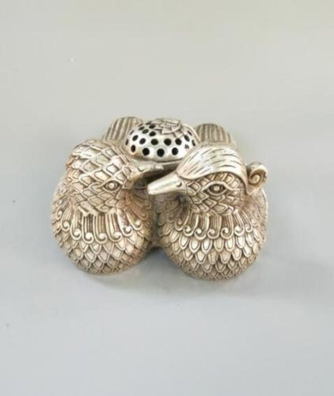 China pure white copper Mandarin duck incense burner crafts - Etsy 日本