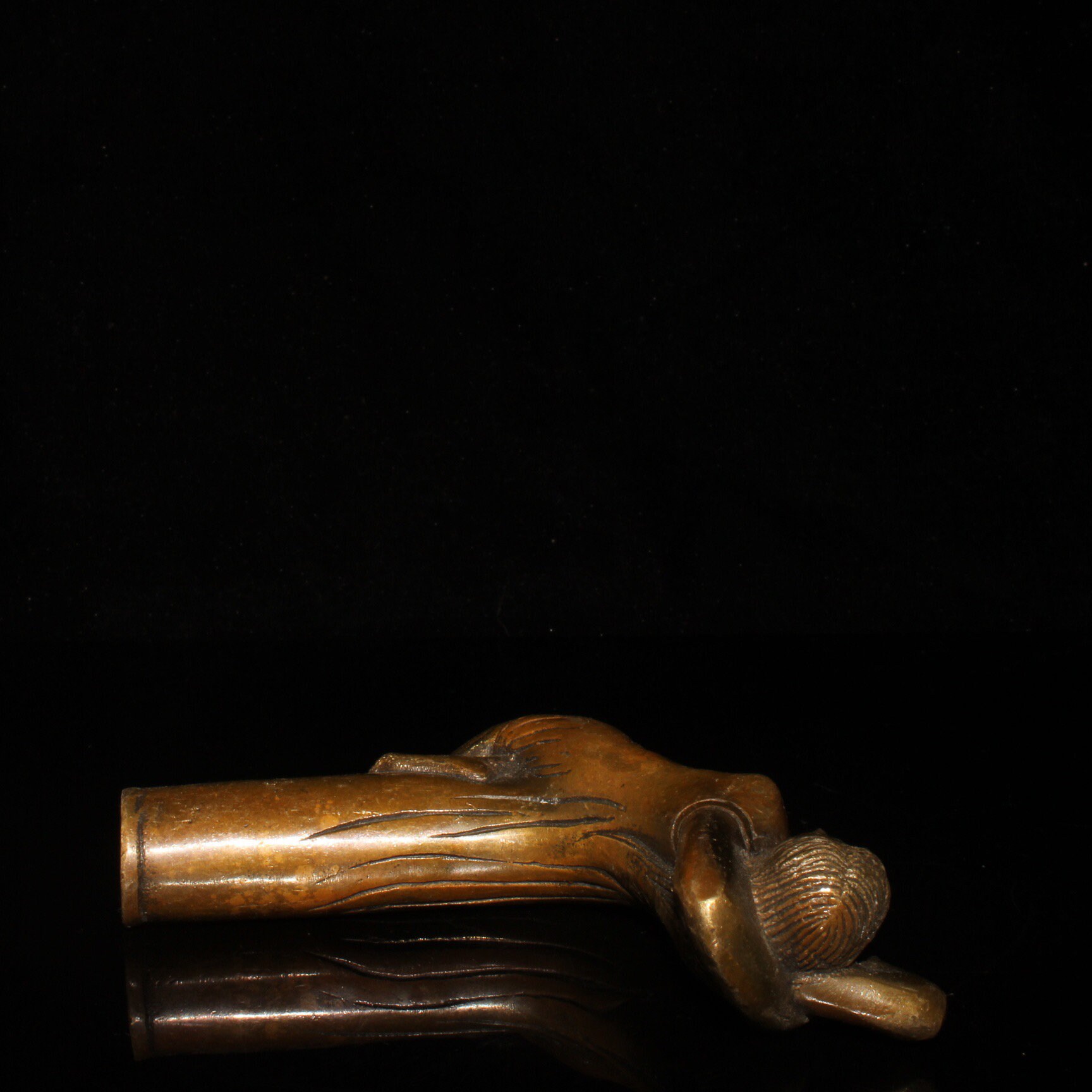 Chinese Antique Pure Copper Mermaid Cane Head | Etsy