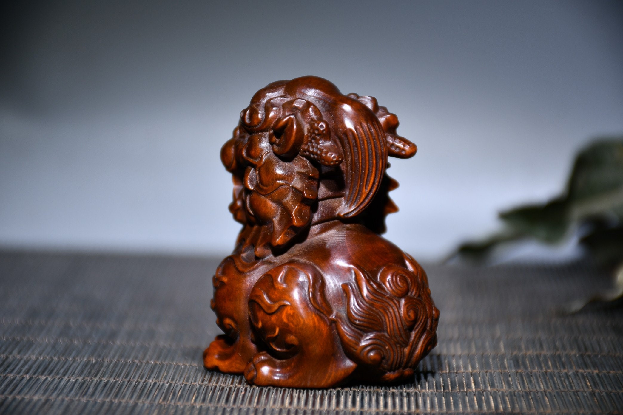 In Ancient China the Pure Handmade Boxwood Carving of Pixiu - Etsy