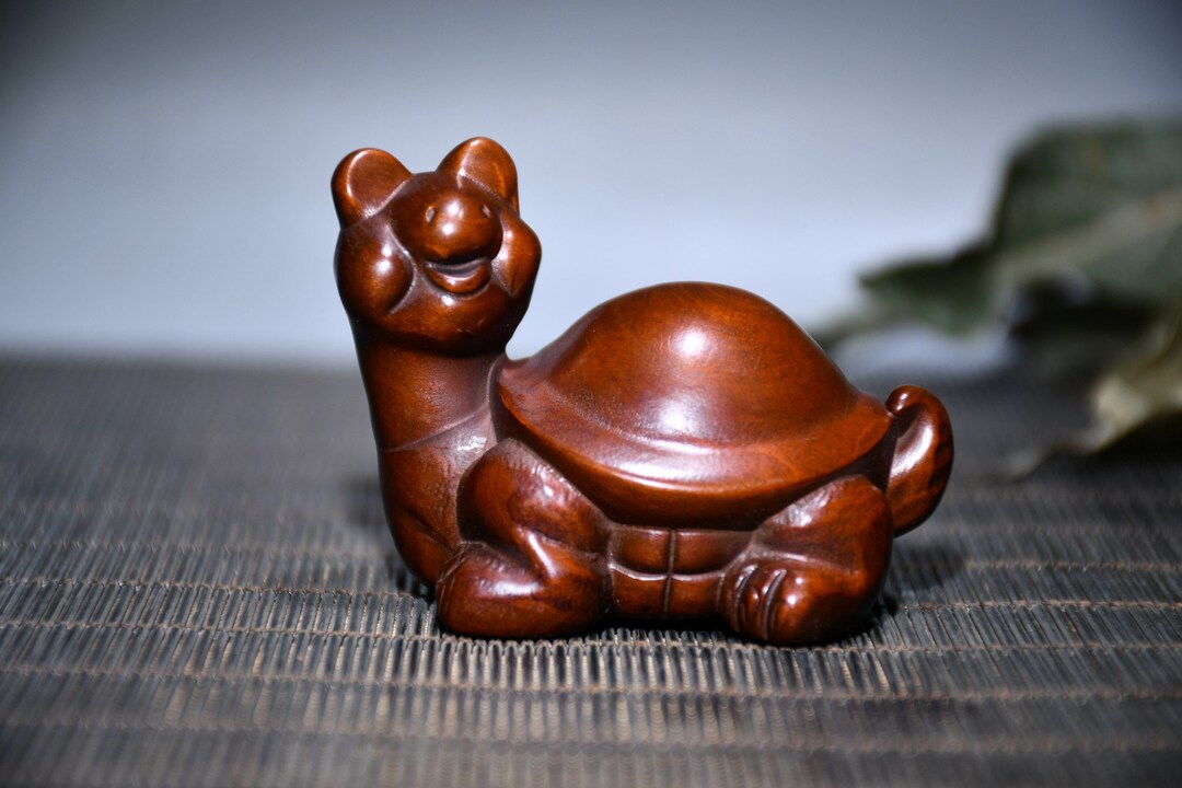 In Ancient China, Tortoises Are Carved With Pure Manual Boxwood, Which ...
