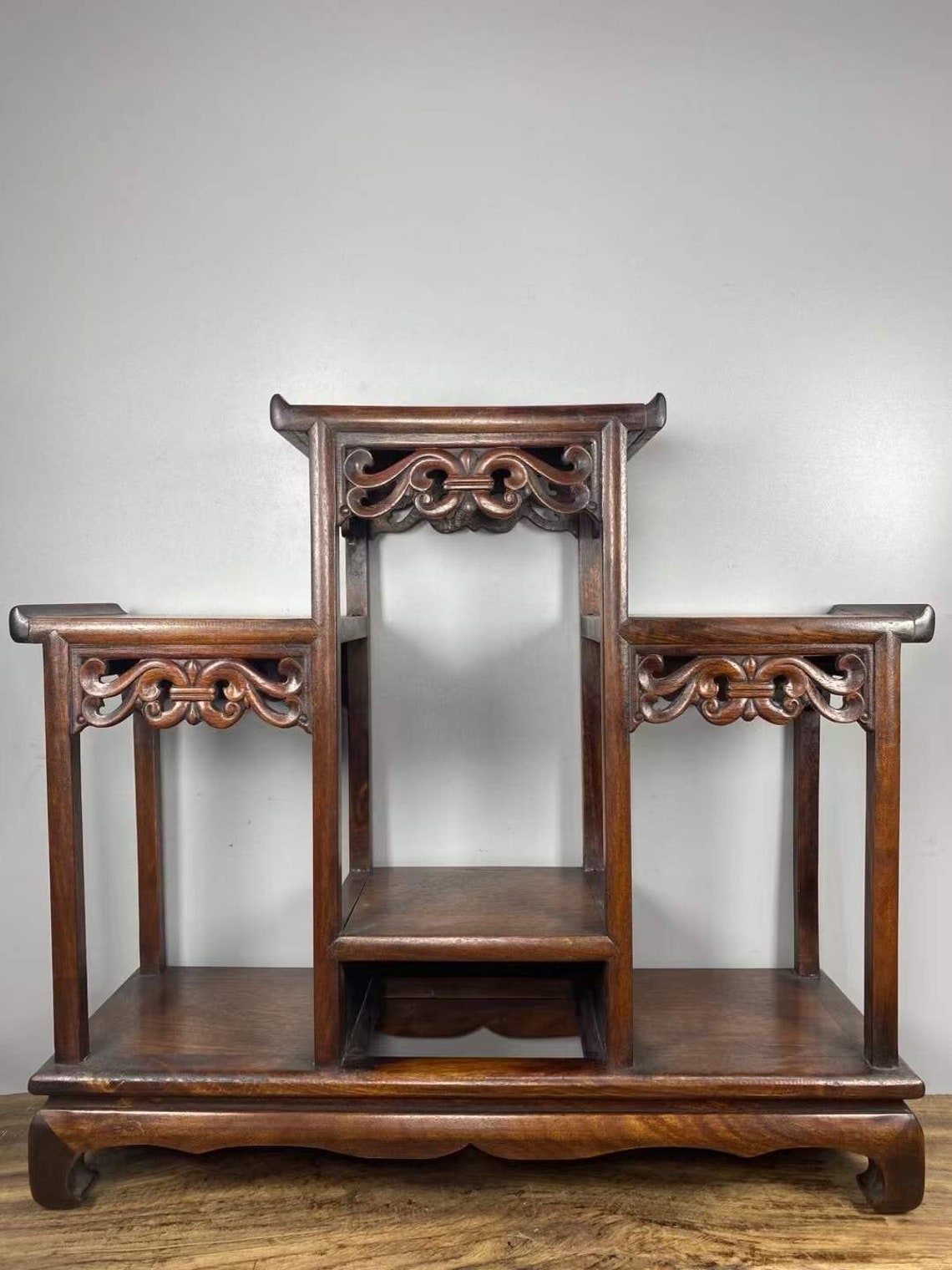 Chinese Natural Rosewood Shelf Statues Are Exquisitely Carved - Etsy