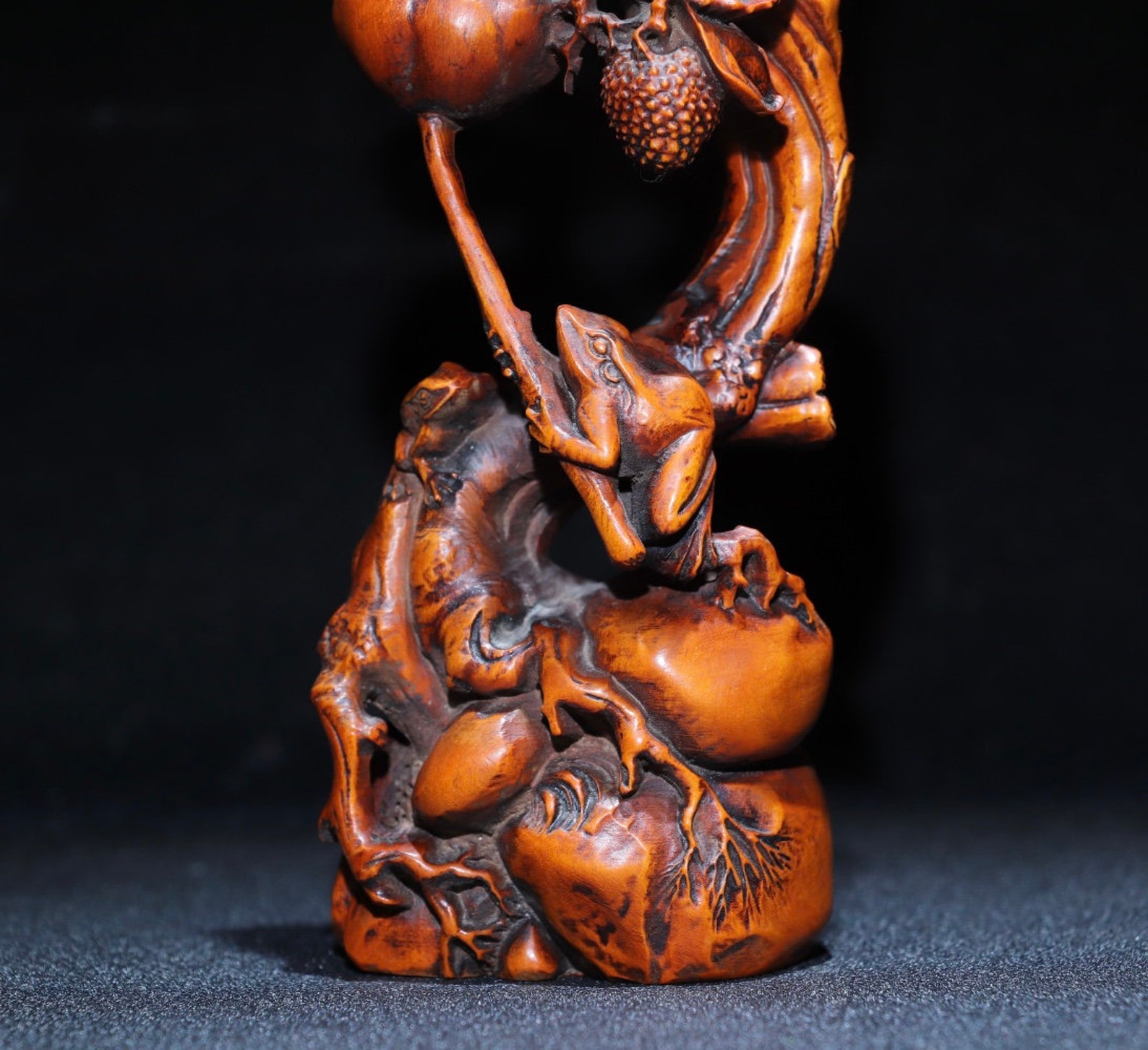 China's ancient natural statues of boxwood and papaya are | Etsy