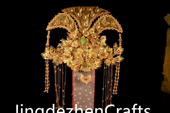 China's Ancient Bronze Gilded Hat Statue of Imperial | Etsy