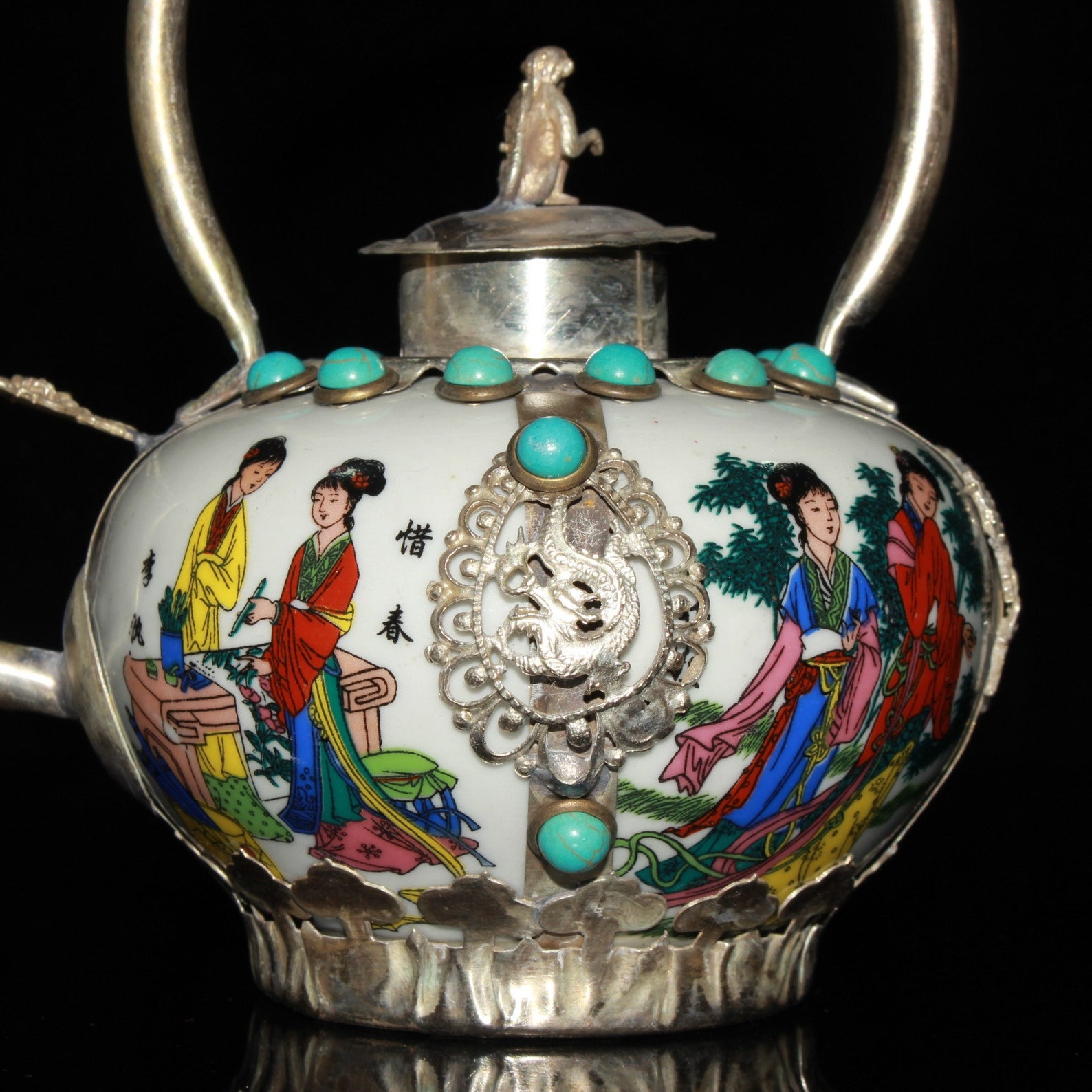Ancient Chinese Antique Silver Wine Pot is Made by Hand - Etsy