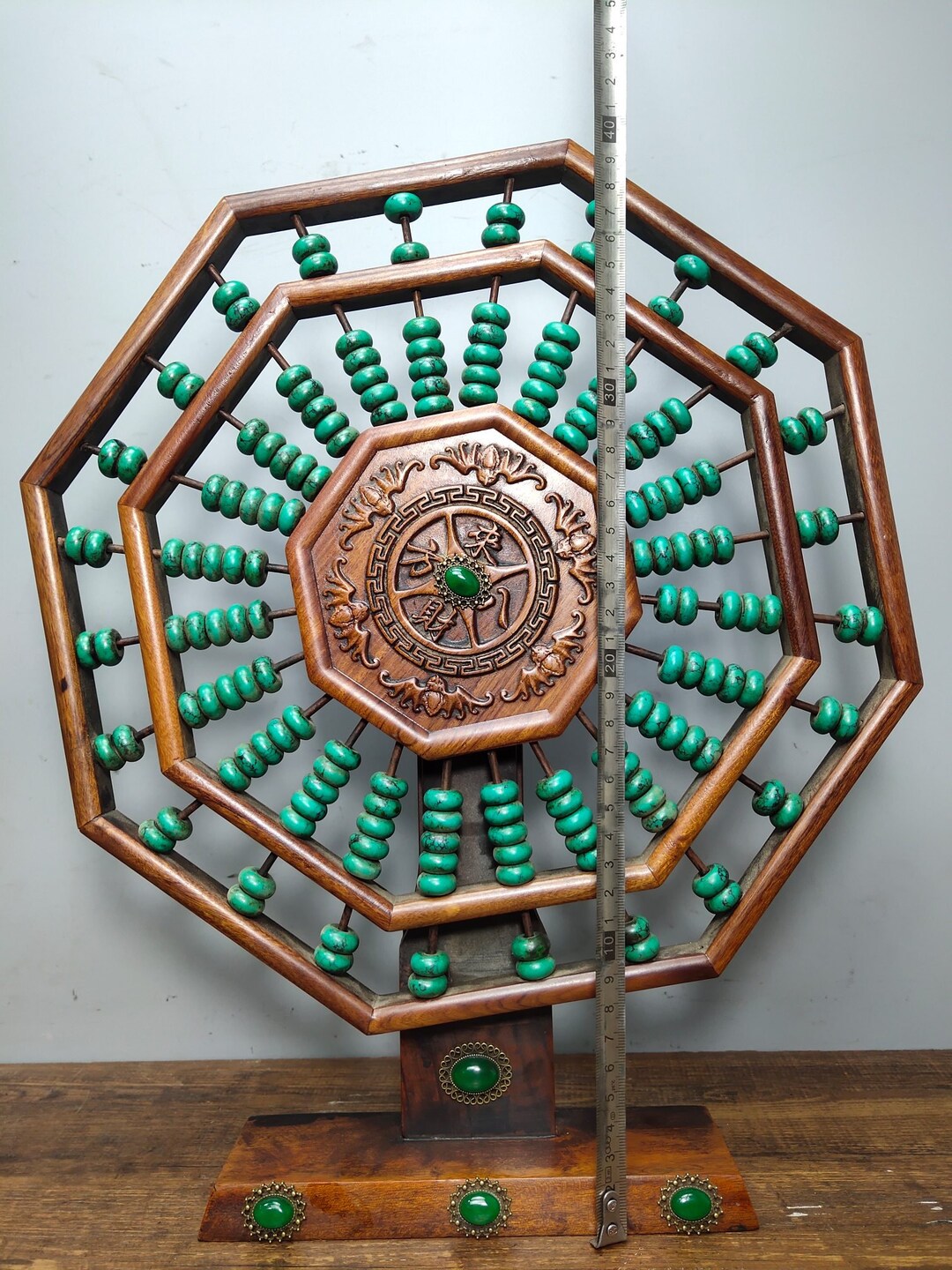 Chinese Antique Natural Rosewood Abacus Statue Handmade Inlaid - Etsy