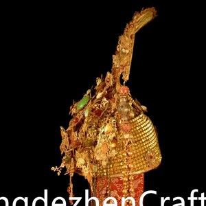 China's Ancient Bronze Gilded Hat Statue of Imperial Concubine of Tang ...