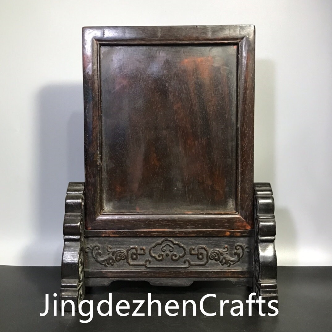 The Ancient Chinese Handmade Sandalwood Inlaid Shell Dragon - Etsy