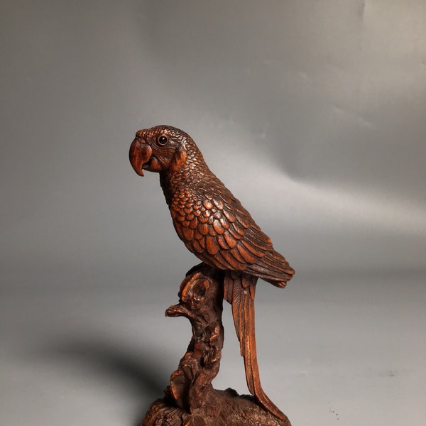 Carved Parrot - Etsy