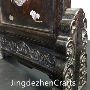 The Ancient Chinese Handmade Sandalwood Inlaid Shell Dragon - Etsy