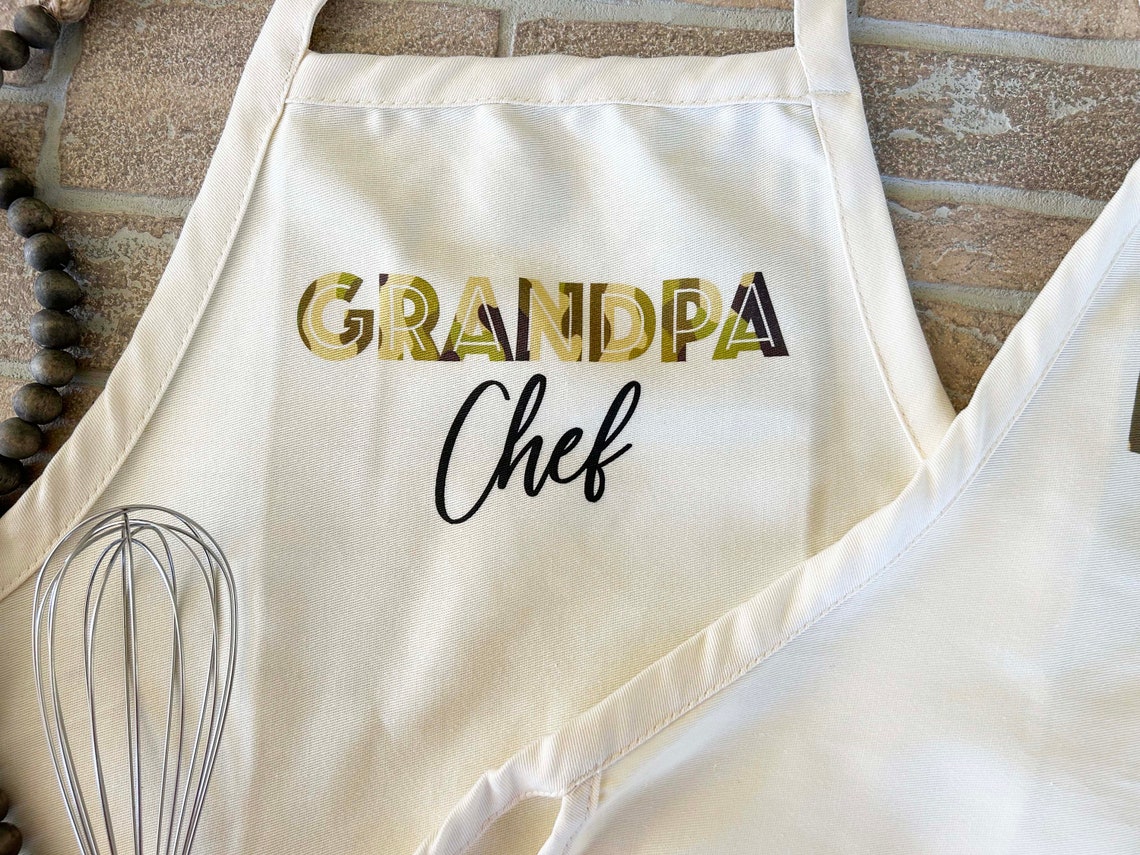 Apron for Dad and Grandpa Chef Aprons, Camouflage Aprons for Father’s ...