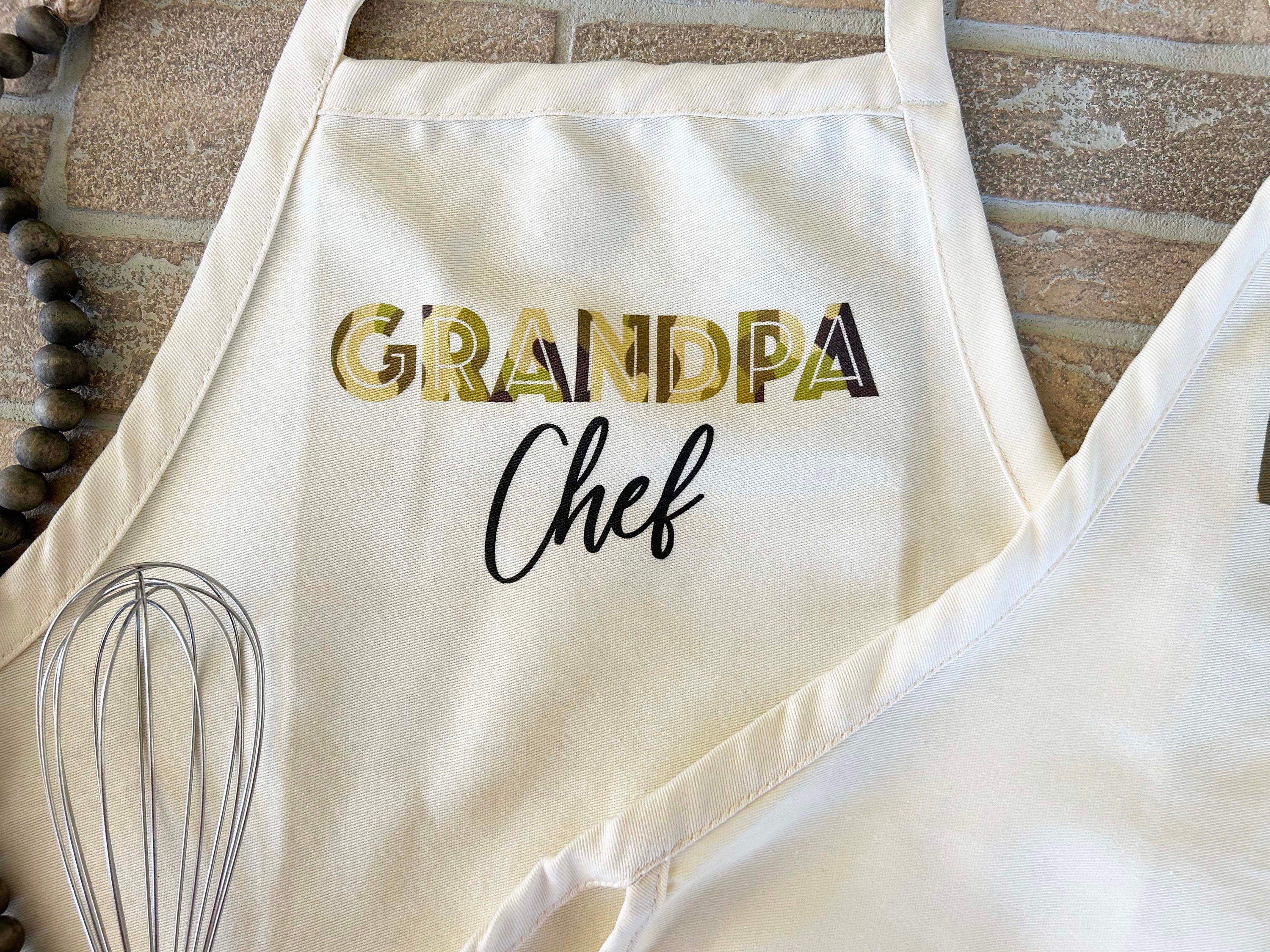 Apron for Dad and Grandpa Chef Aprons, Camouflage Aprons for Father’s ...