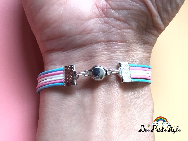 Transgender Flag Pride Rainbow Bracelet LGBTQ Men Women | Etsy