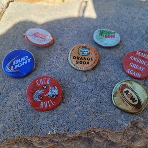 Mystery Vintage Soda/beer Button Pins - Etsy