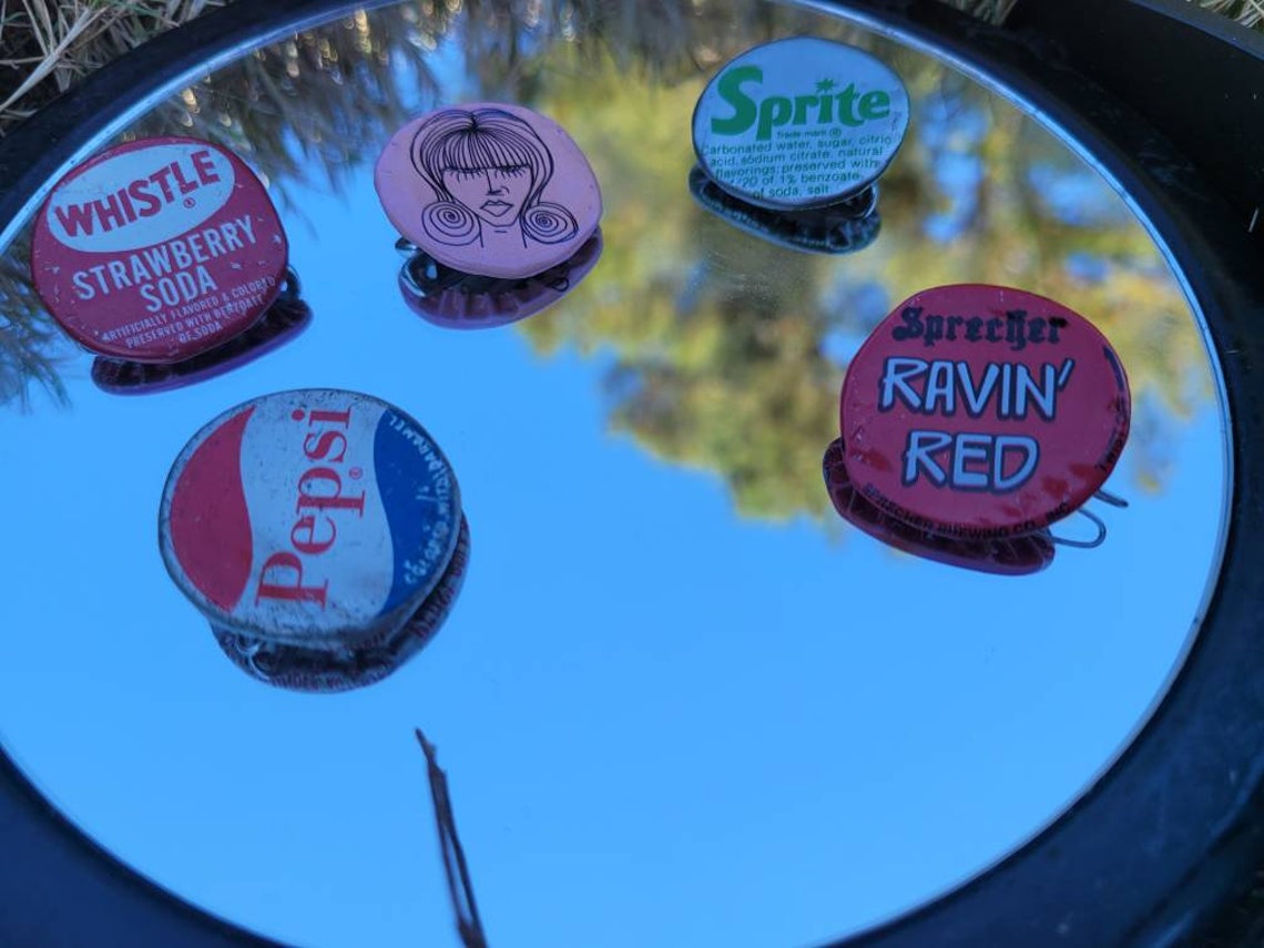 Mystery Vintage Soda/beer Button Pins - Etsy