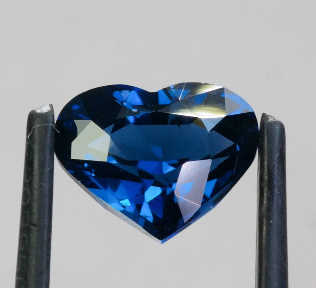 3.04ct Natural Vivid Blue Spinel Heart 10x8mm Certified 100% Genuine ...