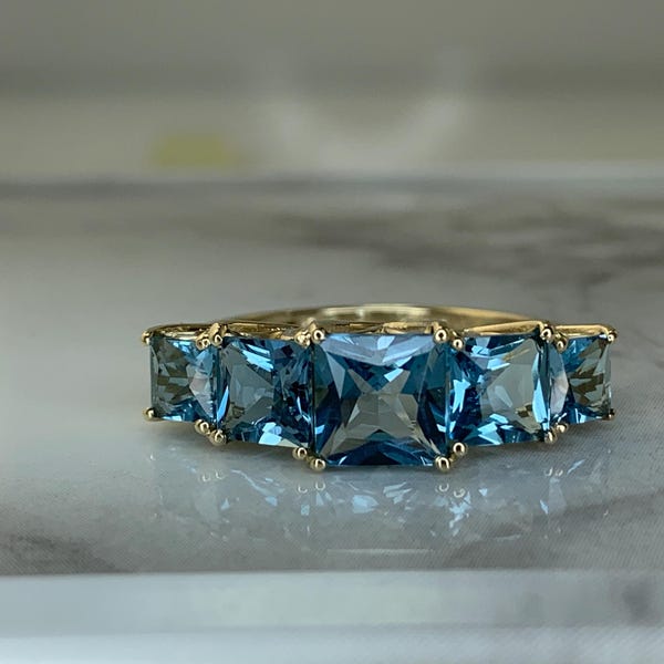 10kt Solid Gold Ring Set - Etsy
