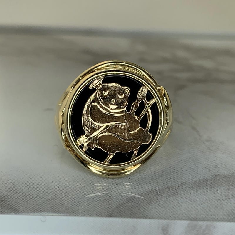 Panda Coin Ring - Etsy