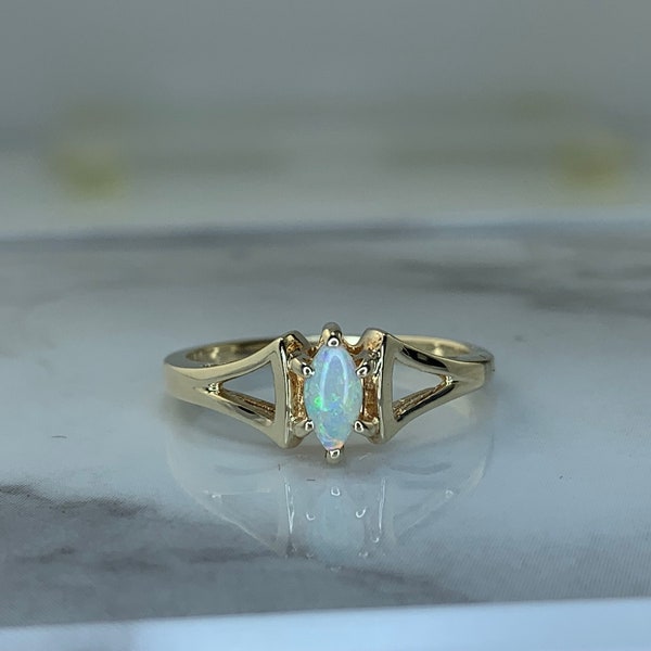 Genuine Opal Ring - Etsy