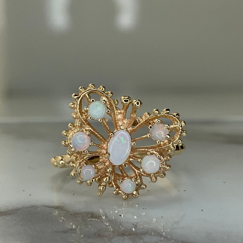 Butterfly Opal Ring - Etsy