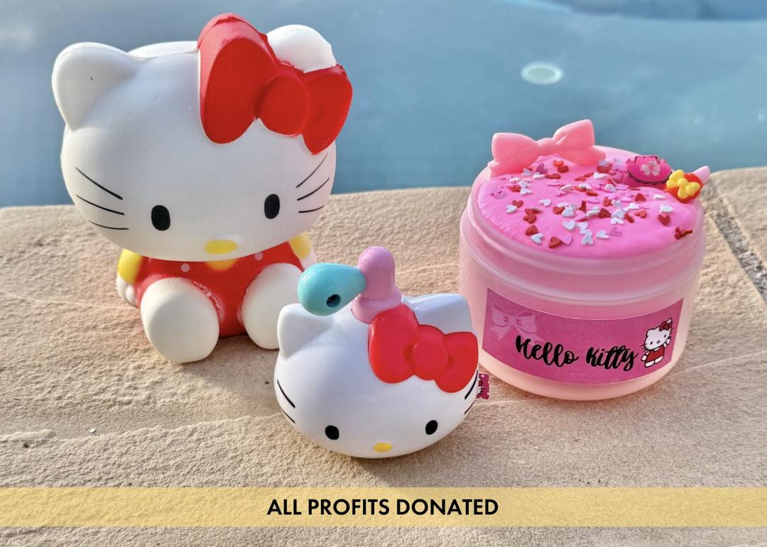 Hello Kitty Slime Bundle - Etsy