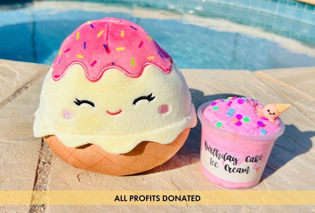 Ice Cream Squishmallow Slime Bundle - Etsy
