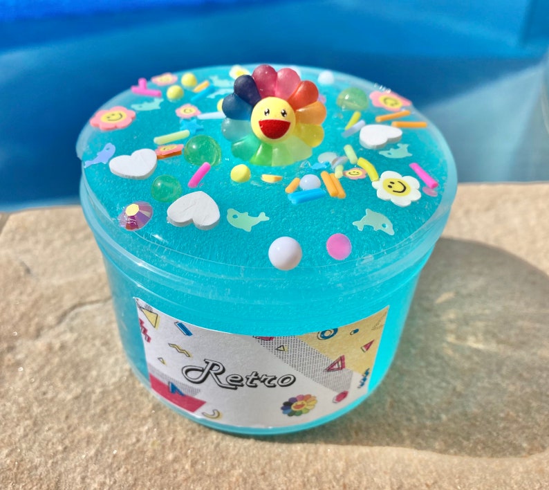 Retro 90s Themed Clear Slime - Etsy