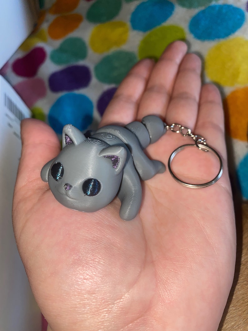 3D Print Cat Keychain - Etsy