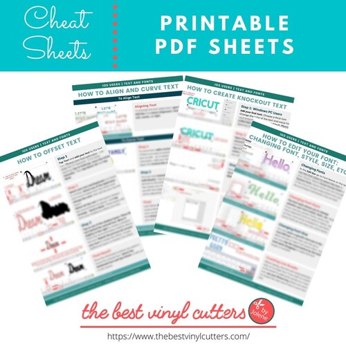 Printable Cheat Sheets for Cricut Design Space Beginners - Etsy