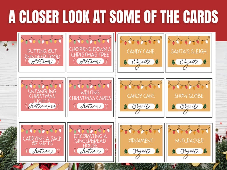 Printable Christmas Charades | Holiday Printable | Family, Group Party ...