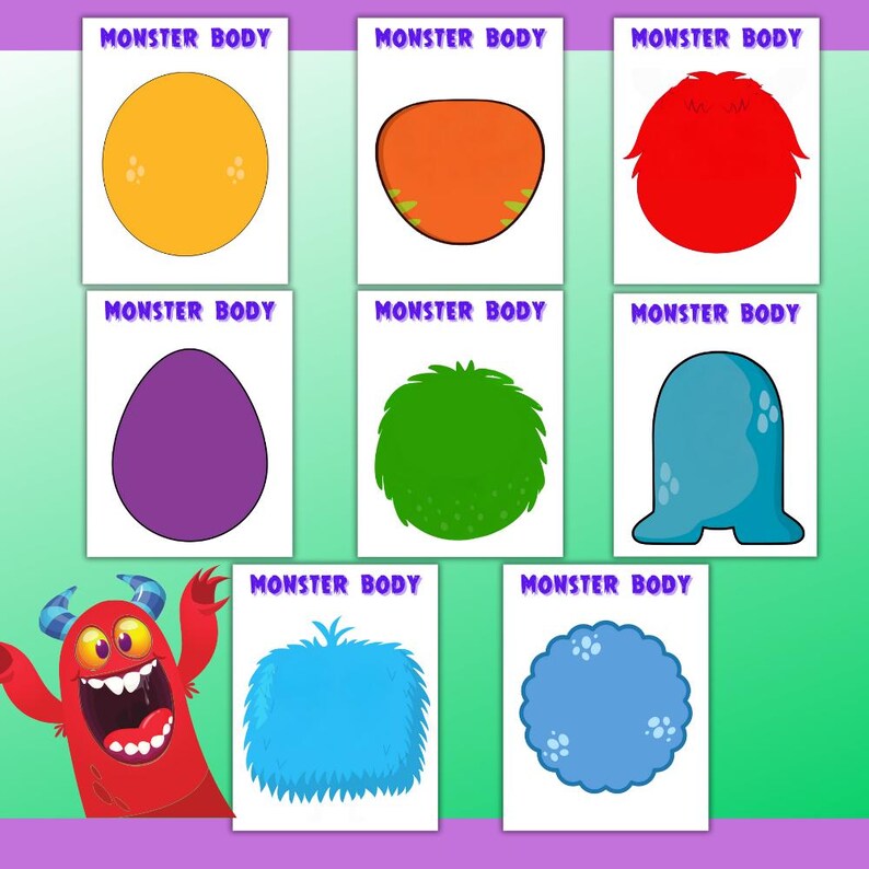 Printable Build a Monster Craft | Halloween Activity for Kids ...